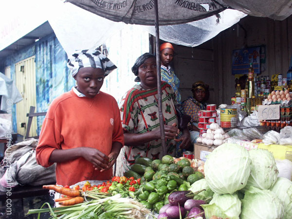 Market in Kinshasa - Congo 2003