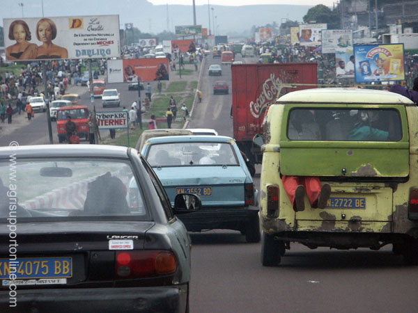 Traffic in Kinshasa - Congo, 2003